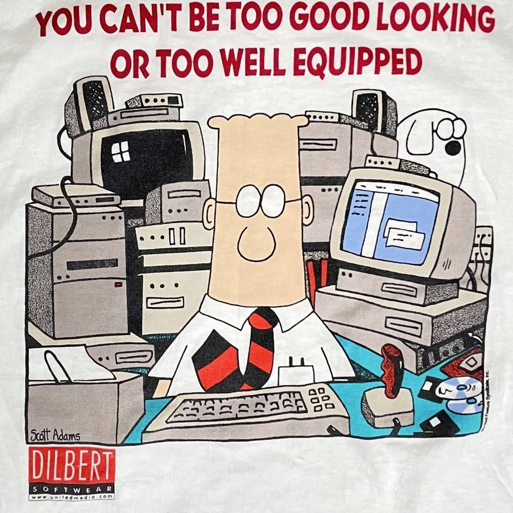 Vintage Scott Adams Dilbert Tshirt - Gem